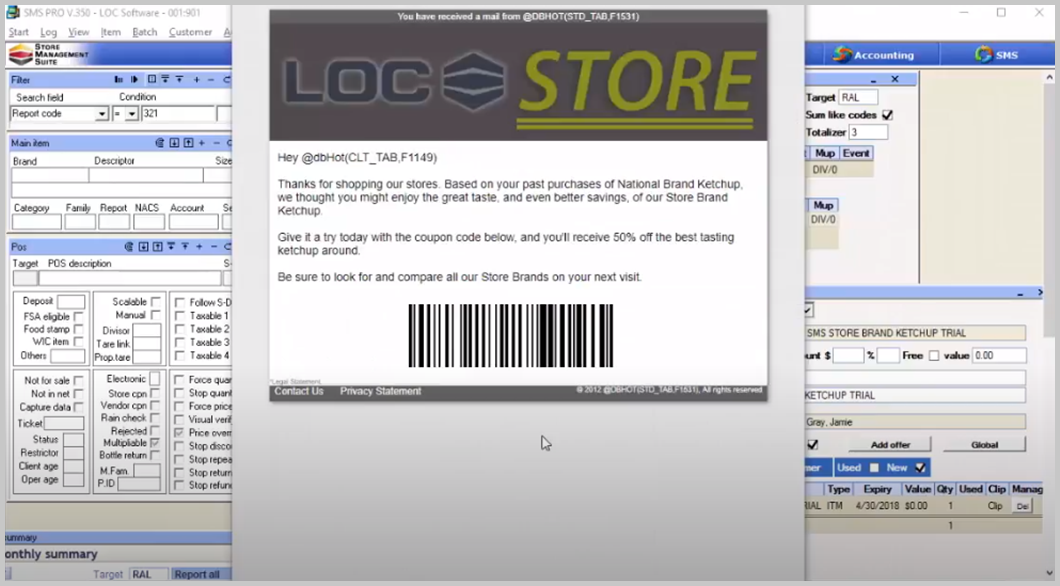 LOC SMS, Most Reliable Grocery POS Software - AM/PM Service
